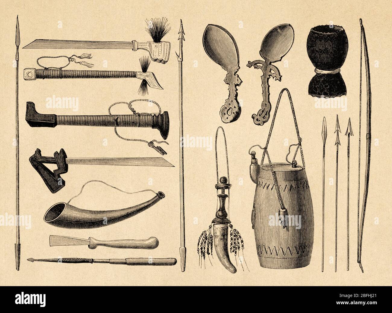 Ilustración Antigua Etnografía Y Culturas Indígenas, 40% OFF