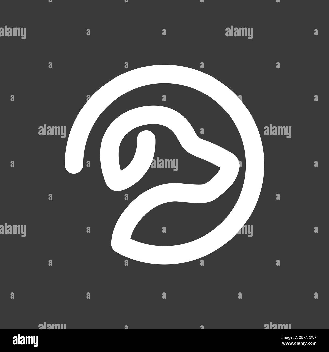 Icono De Cachorro Símbolo De Perro Elemento Vectorial Para Su Diseño Imagen Vector De Stock