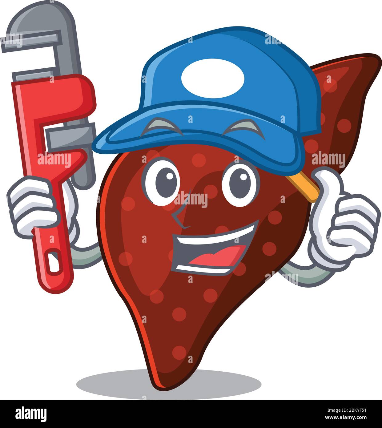 Cirrosis Humana Hígado Diseño De Personaje De Dibujo Animado De Pepino