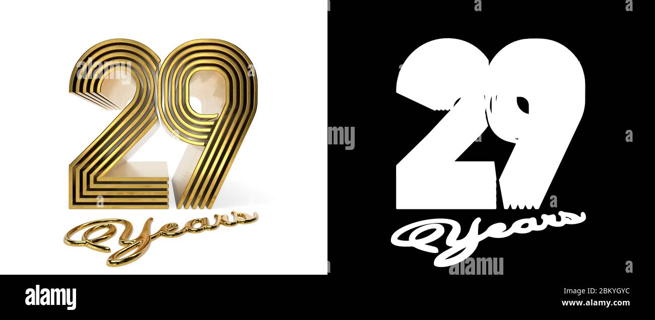 Diseño de celebración del aniversario número 29 (número veintinueve ... Diseño de celebración del aniversario número 29 (número veintinueve ...