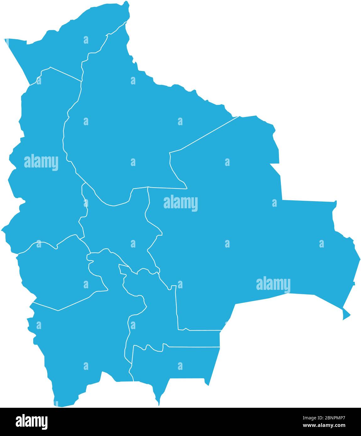 Mapa Politico De Bolivia