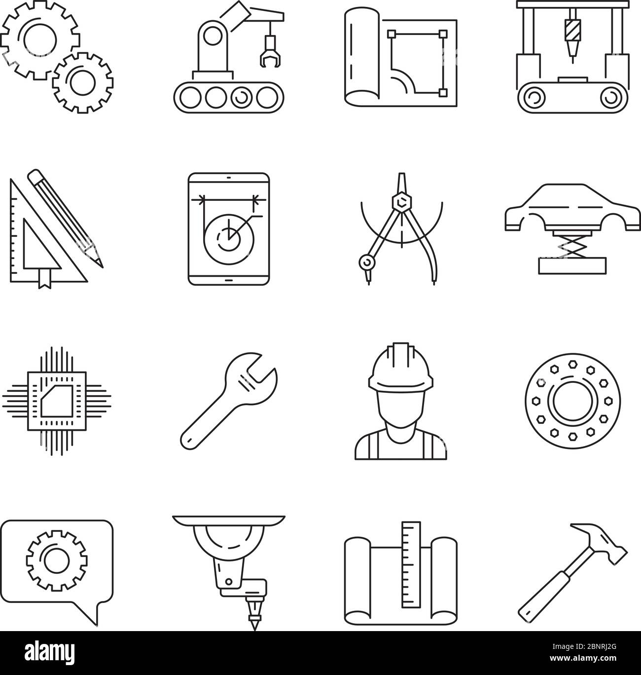 Símbolos De Dibujo Técnico De Ingeniería Mecánica