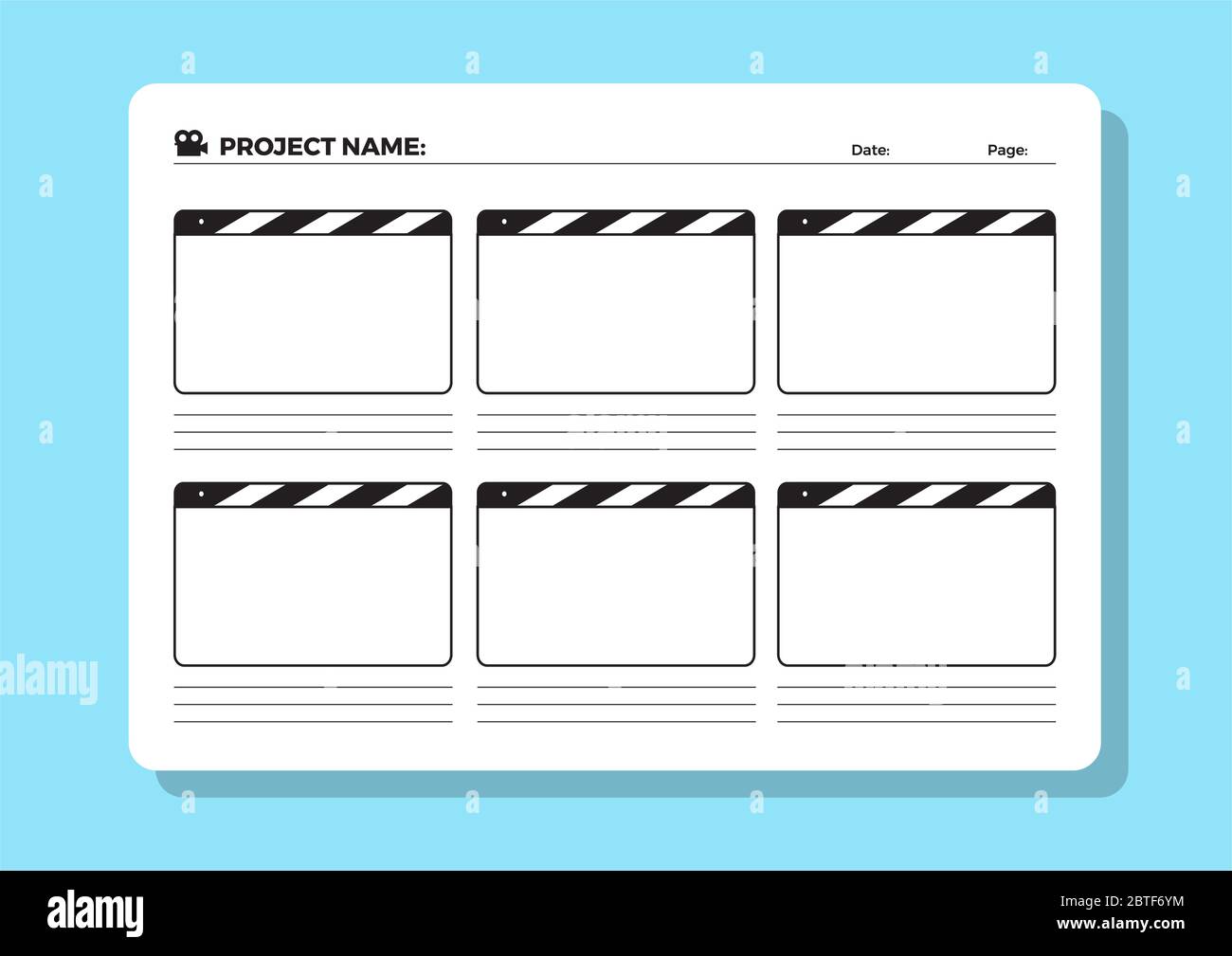 Storyboard plantilla de vídeo de película para la creación de películas ... Storyboard plantilla de vídeo de película para la creación de películas ...