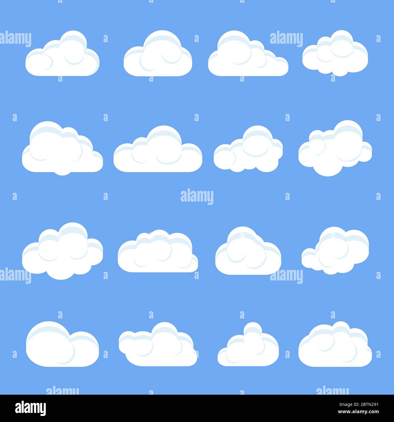 Fondo De Nubes De Dibujos Animados