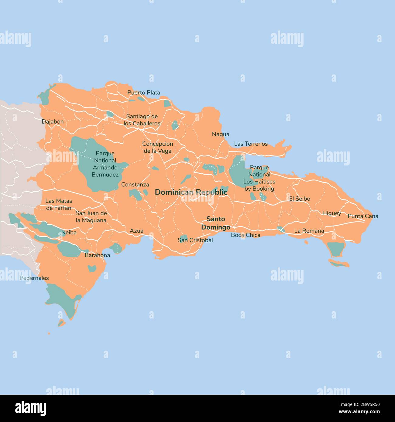 Mapa Politico Republica Dominicana