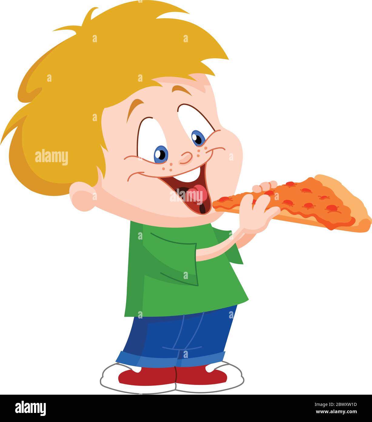 Niño Comiendo Una Comida