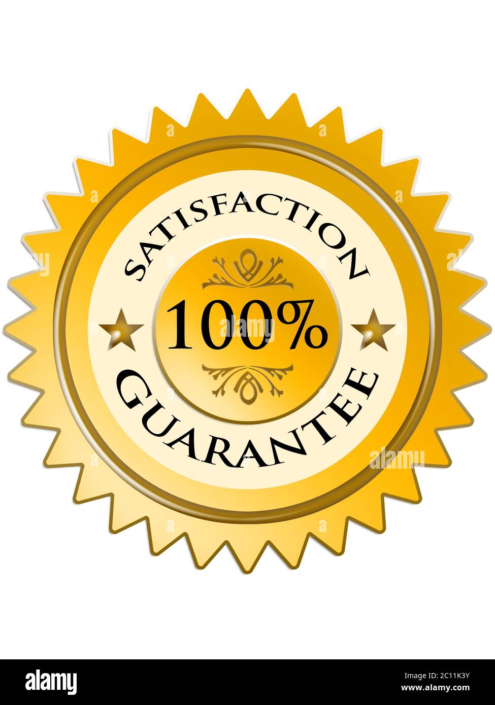 Ilustración vectorial de una etiqueta de garantía de satisfacción ... Ilustración vectorial de una etiqueta de garantía de satisfacción ...