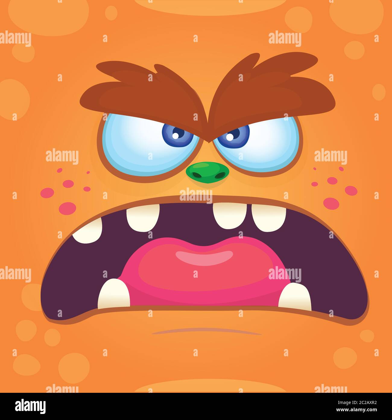 Cara De Loco Naranja