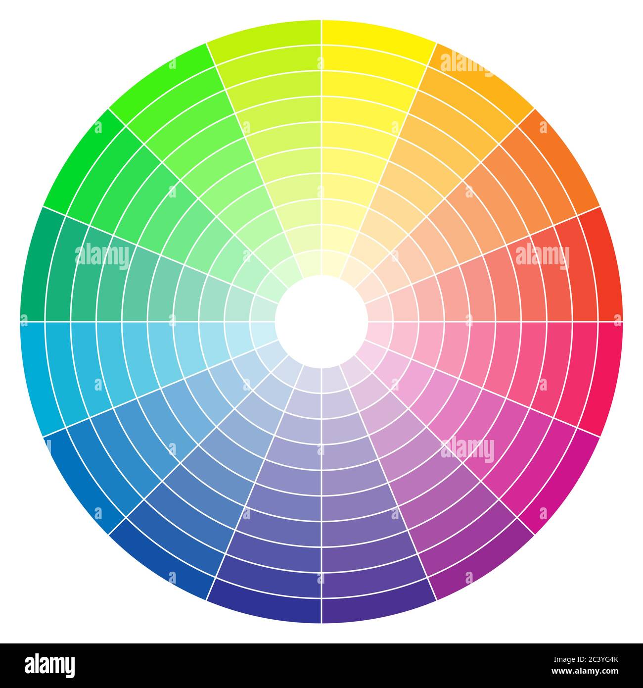 Gráfico De La Rueda De Colores