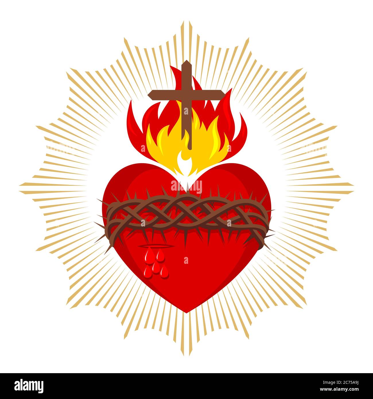 Símbolo Del Sagrado Corazón De Jesús