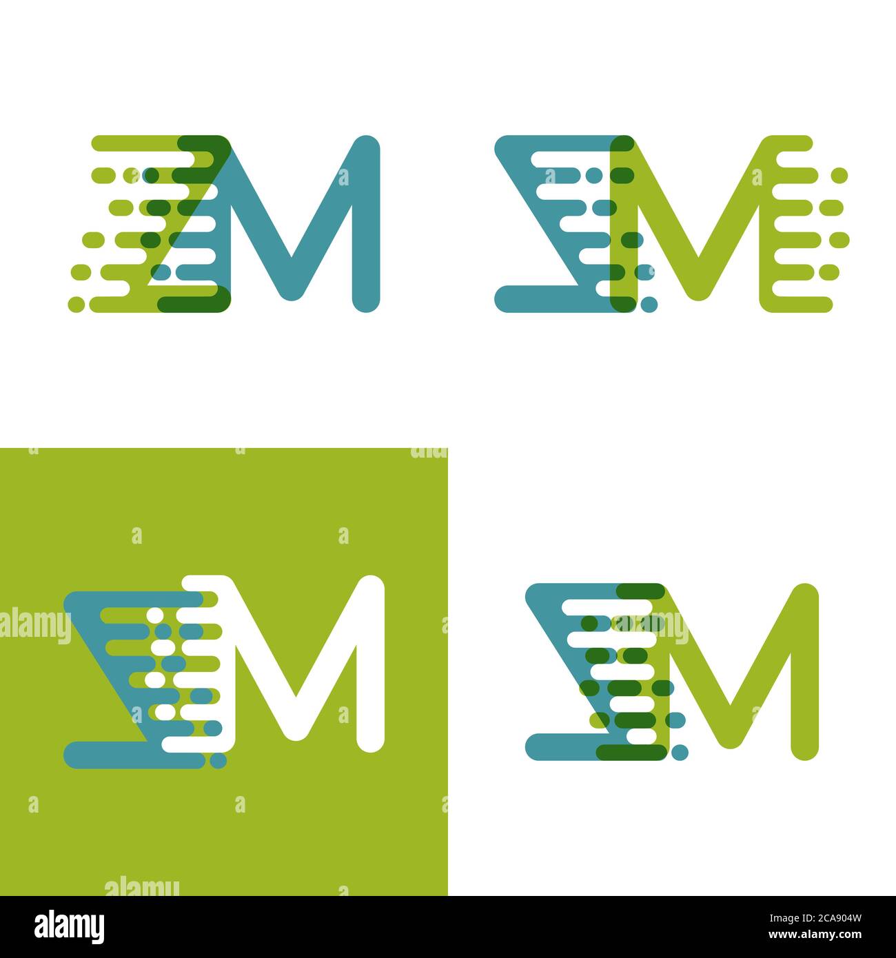 Letras m color verde Imágenes vectoriales de stock - Alamy