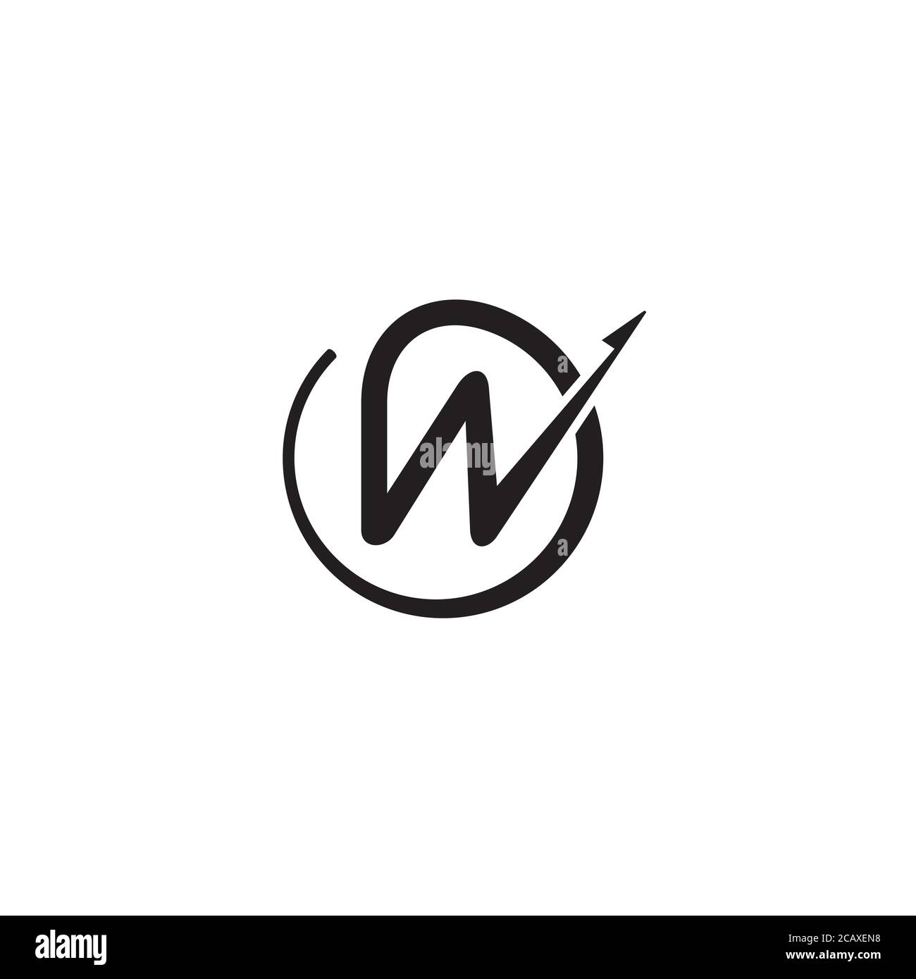 Icono De Letra Delgada Del Logotipo De La Marca Circular Fotografías E