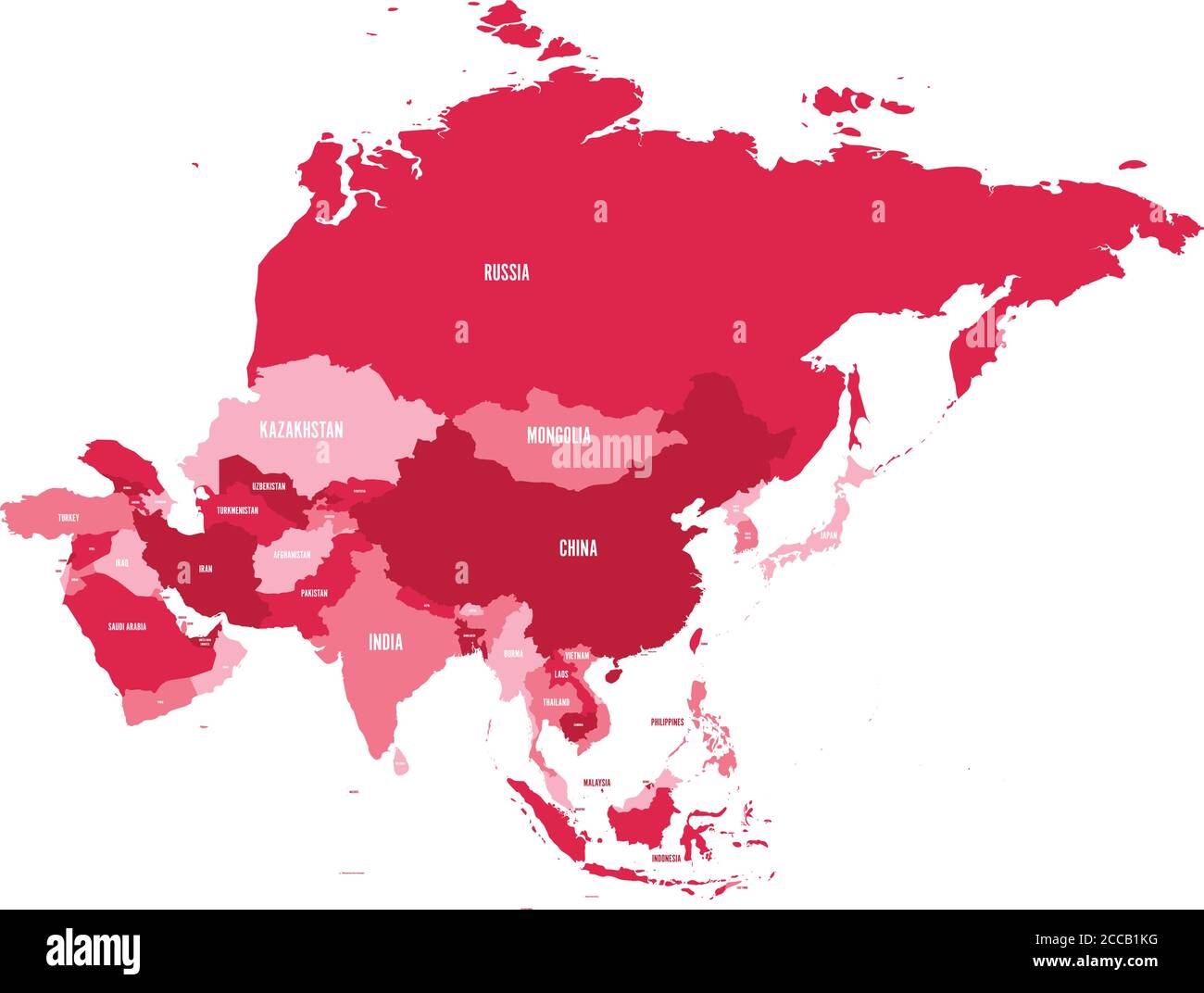Mapa Politico Da Asia