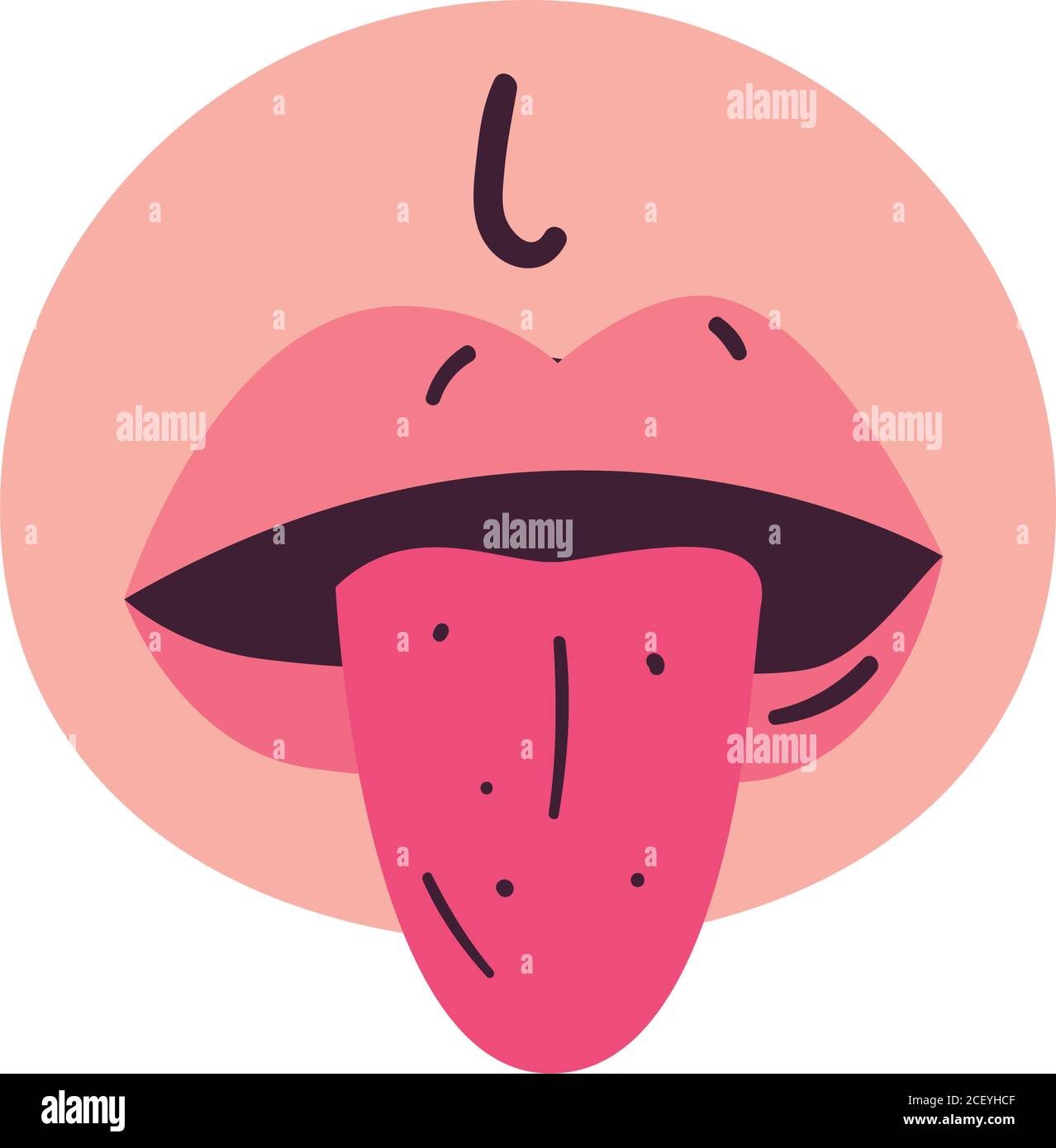 Vector De Icono De Lengua Y Boca Fotos E Imágenes De Stock Alamy