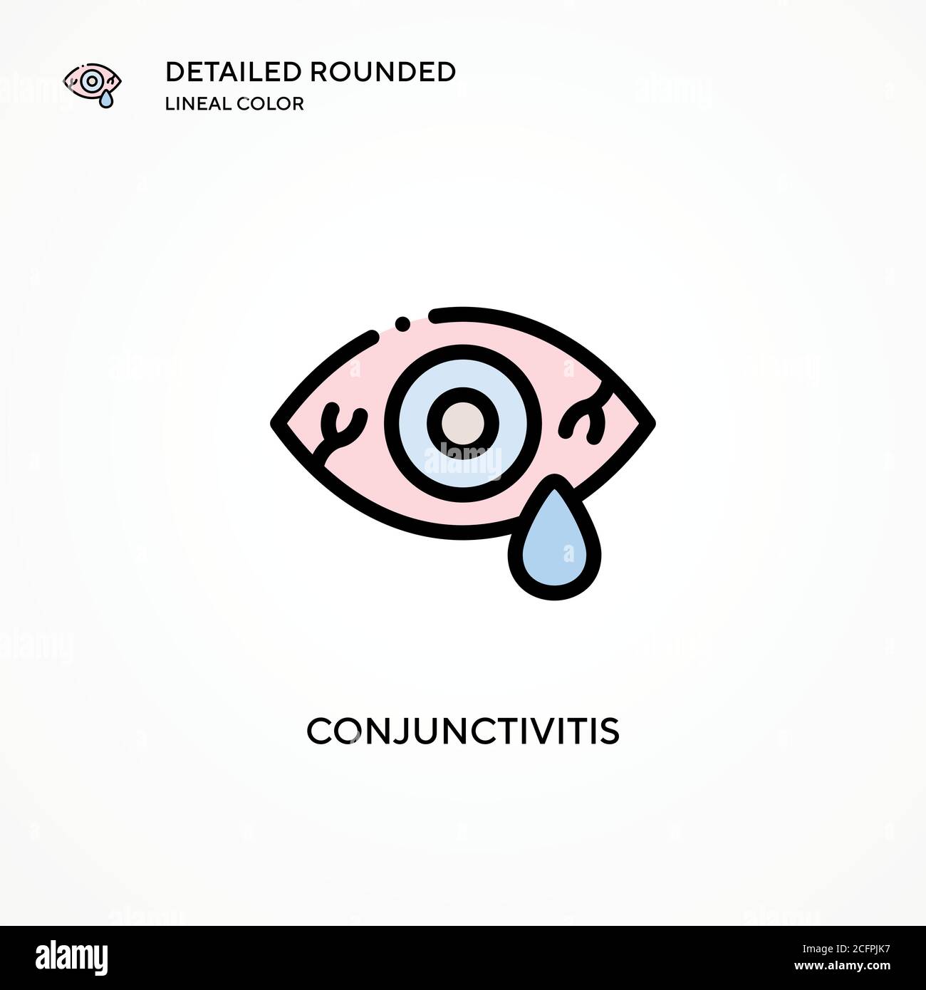 Icono De Vector De Conjuntivitis Conceptos Modernos De Ilustración