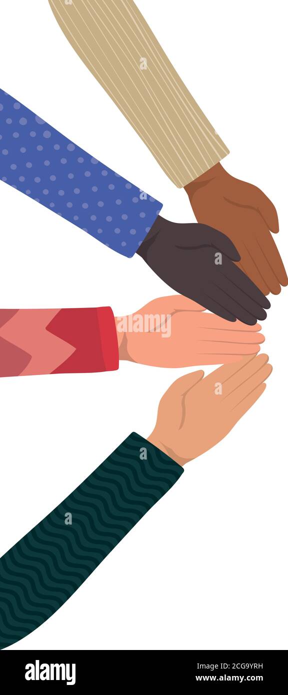 manos abiertas de diferentes tipos de diseños de vectores de pieles ... manos abiertas de diferentes tipos de diseños de vectores de pieles ...