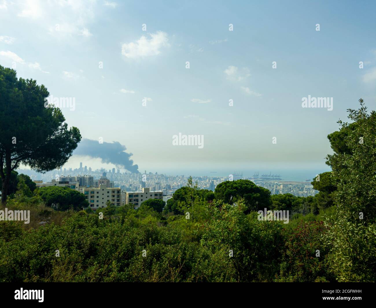 Destrucción De Beirut Causada Por La Explosión Del Puerto De Beirut