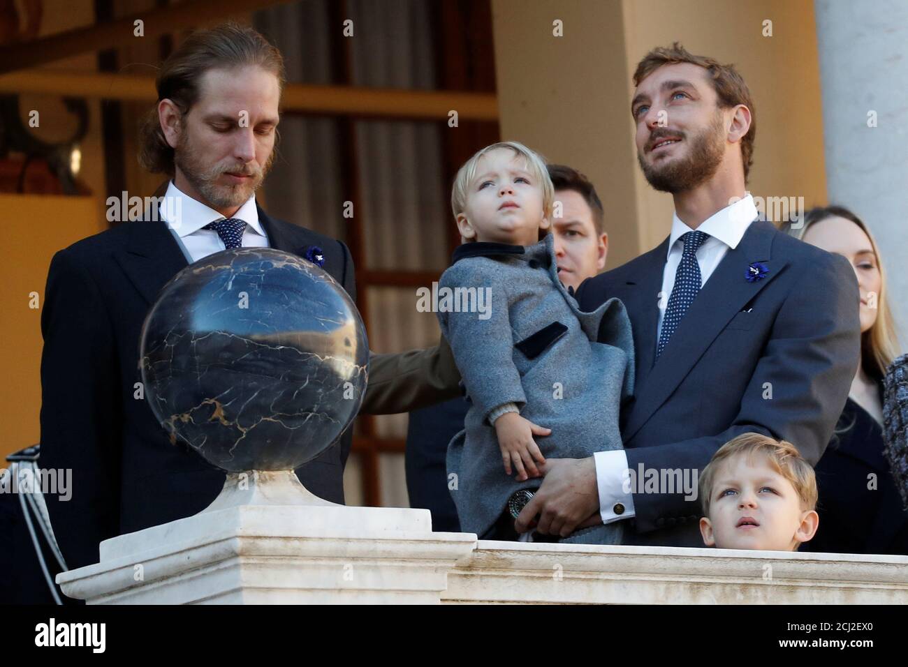 Andrea Casiraghi Pierre Casiraghi Y Niños Asisten A Las Celebraciones