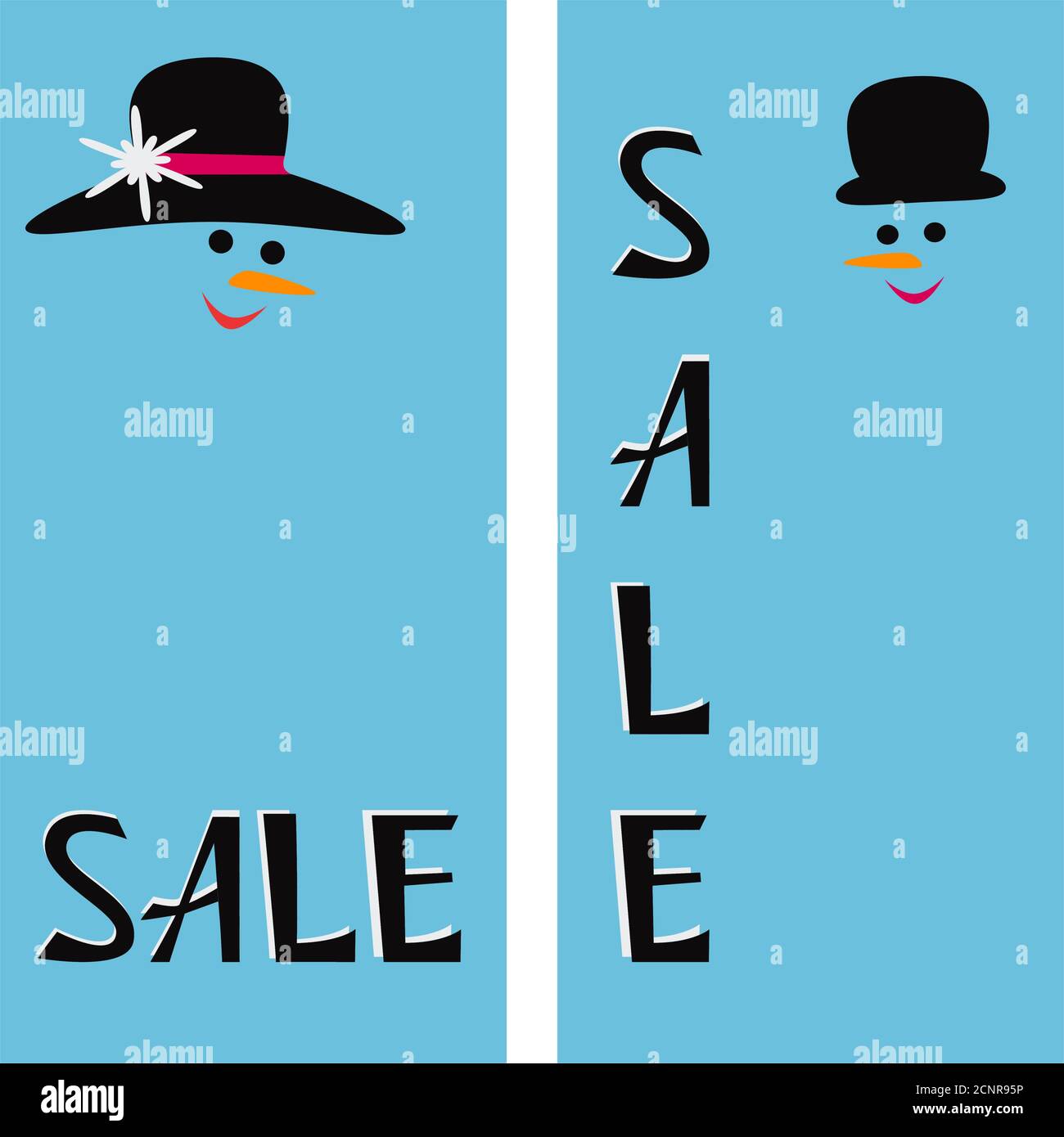 Muñeco de nieve, mujer de nieve y venta de palabras. Establecer banner ... Muñeco de nieve, mujer de nieve y venta de palabras. Establecer banner ...