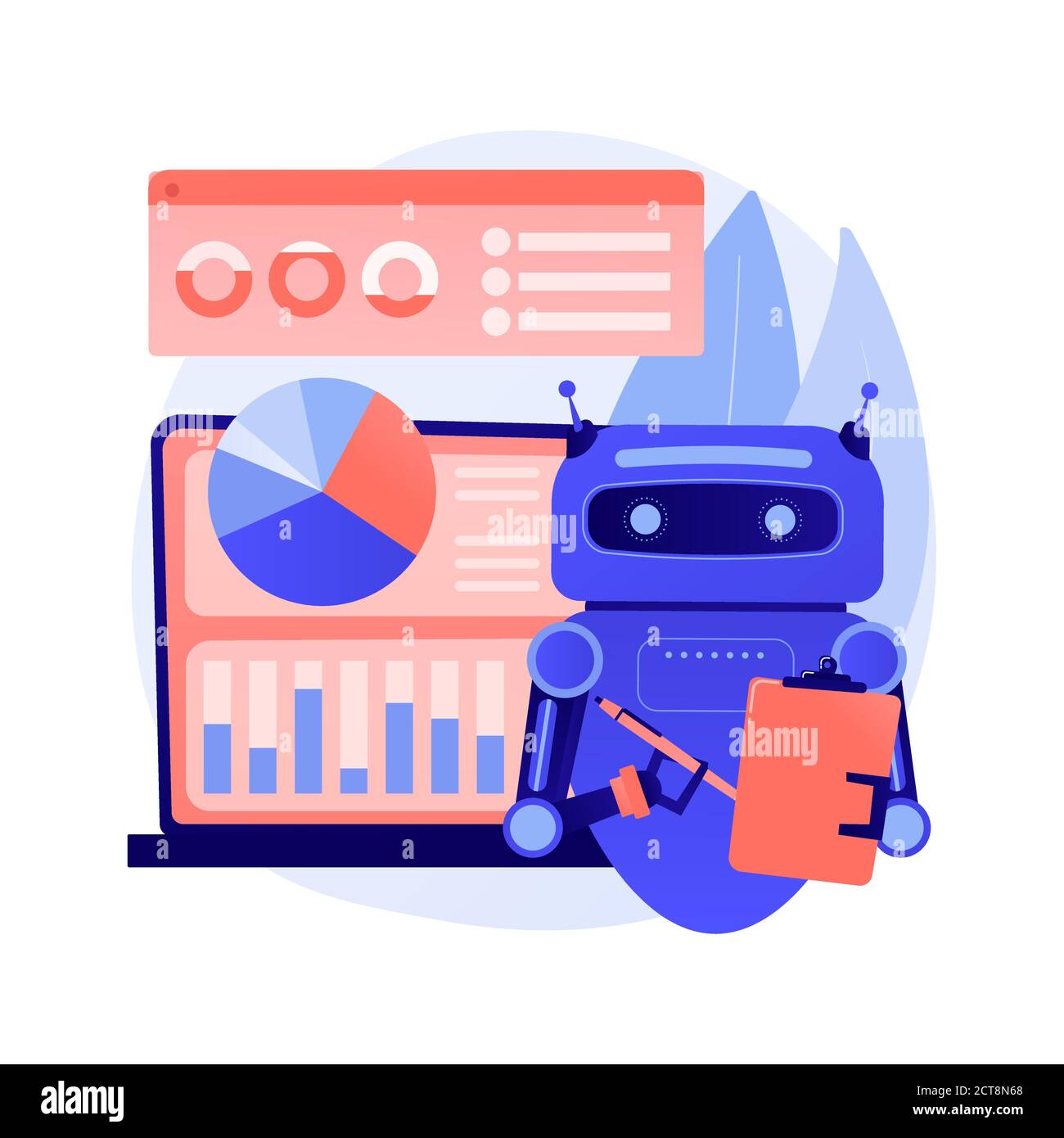 Herramientas De Marketing Impulsadas Por Ia Concepto Abstracto