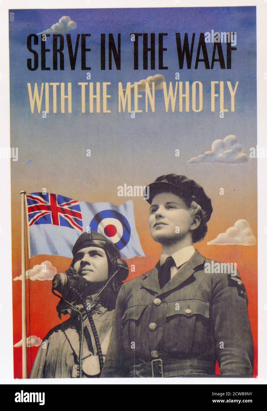 Cartel De Reclutamiento De La Segunda Guerra Mundial Para La Auxiliar