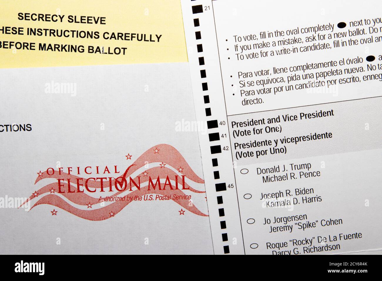 Boleta Electoral De 2020 Fotografías E Imágenes De Alta Resolución Alamy