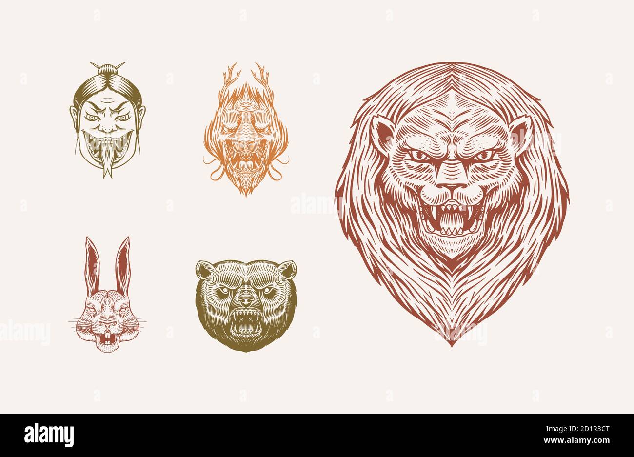 Oso Loco Tigre Y Conejito