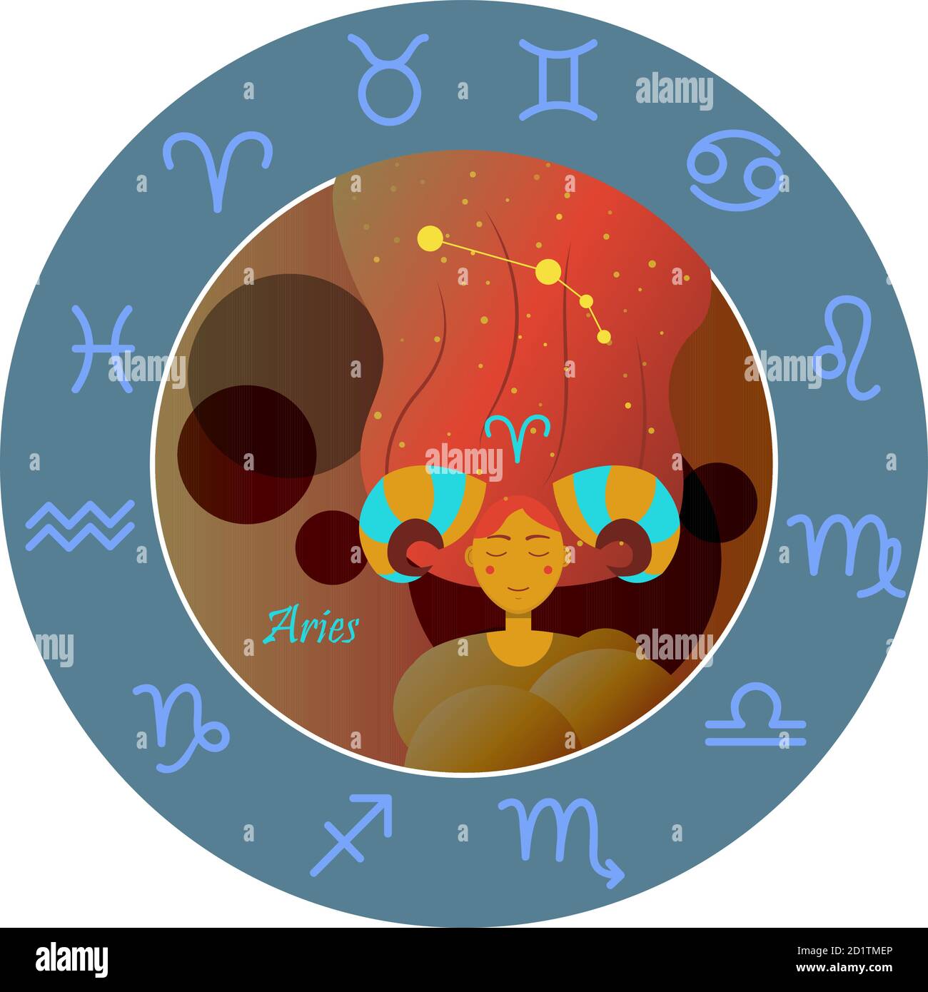 Elementos Del Zodiaco Sagitario Fotos e Imágenes de stock - Alamy