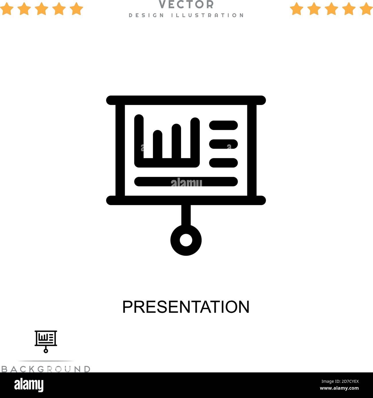 Icono De Presentación Elemento Simple De La Colección De Disrupciones