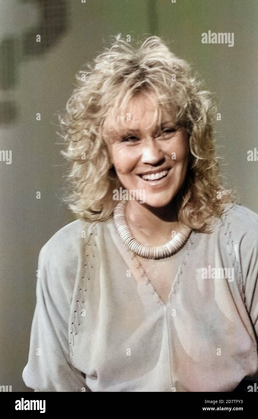 Agnetha Fältskog Schwedische Komponistin Und Sängerin Der Gruppe Abba Deutschland Um 1983