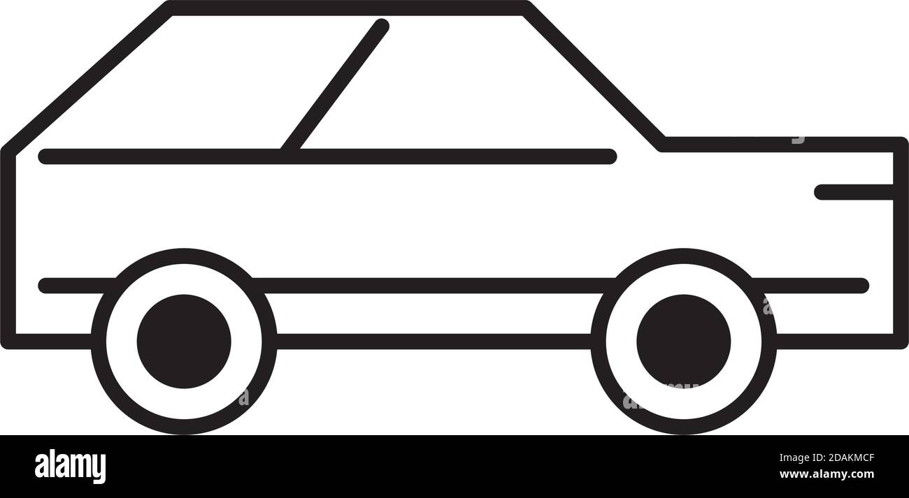 Vector De Vista Lateral Del Coche