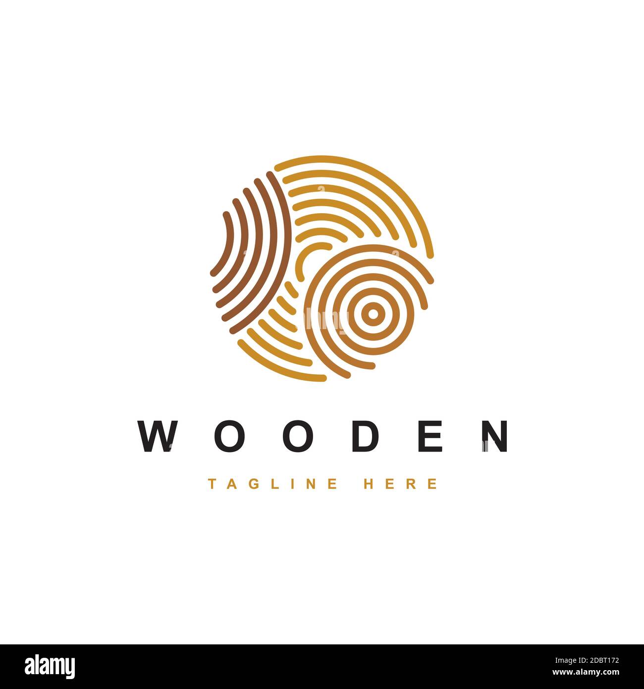 Logotipo De Madera Alta