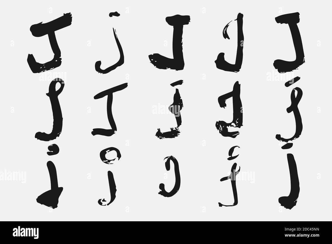 La Letra J En Cursiva