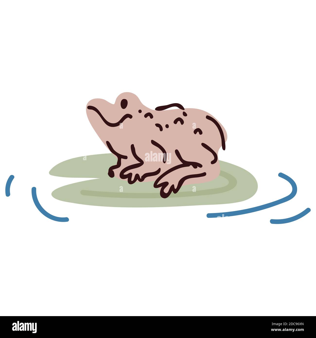 Rana Saltando Clipart