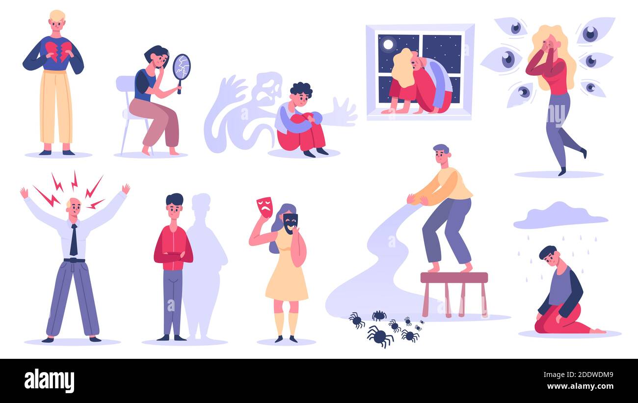 Ilustraciones De Enfermedades Mentales