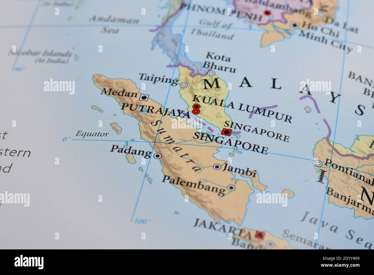 Mapa De Singapur Y Asia