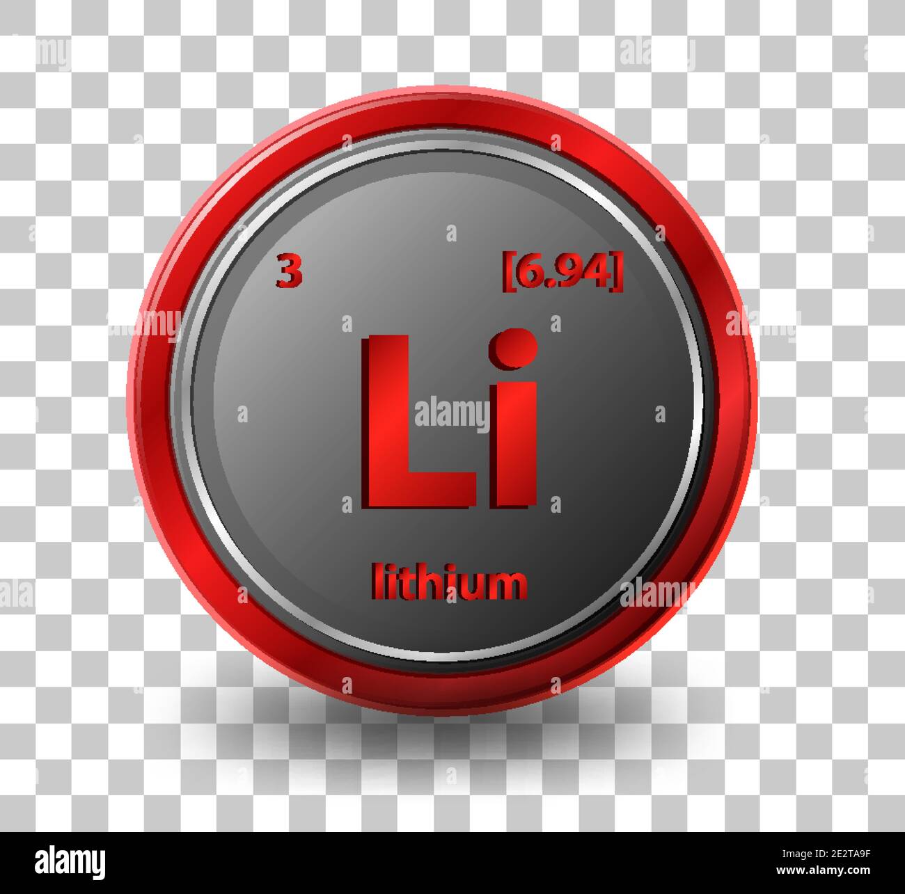 átomo de litio Imágenes vectoriales de stock - Alamy
