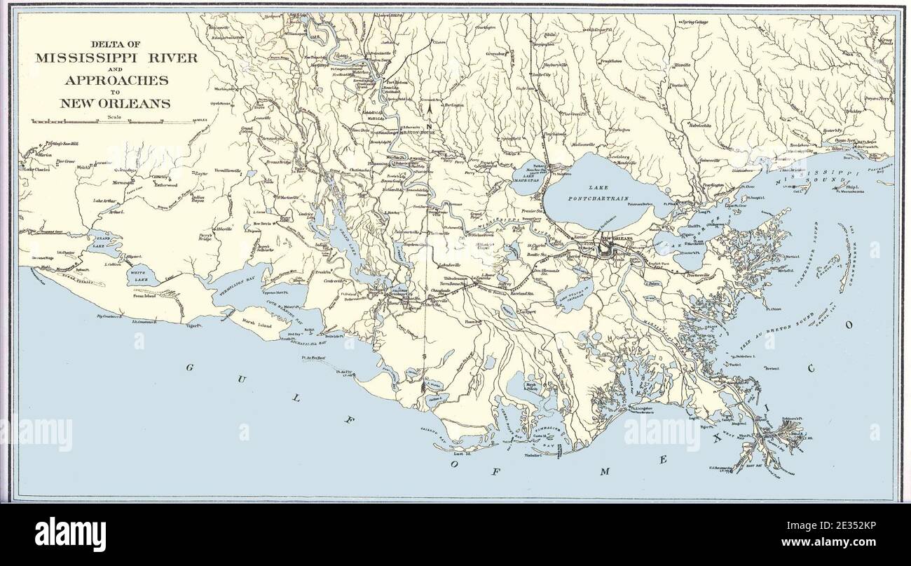 Río Mississippi Mapa