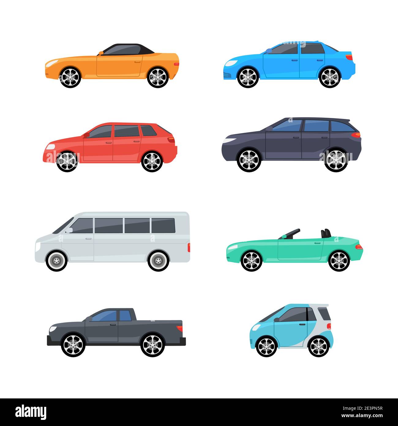 Vector De Vista Lateral Del Coche