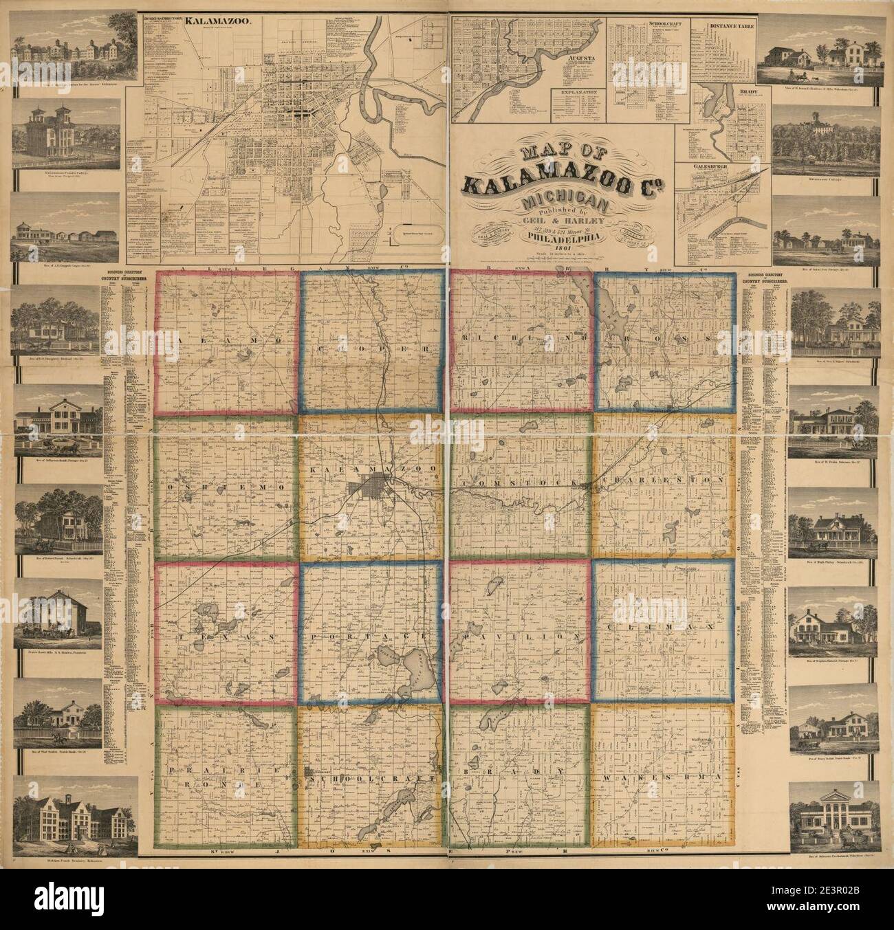 Mapa De Calles De Kalamazoo-michigan Printable Map Of Kalamazoo,