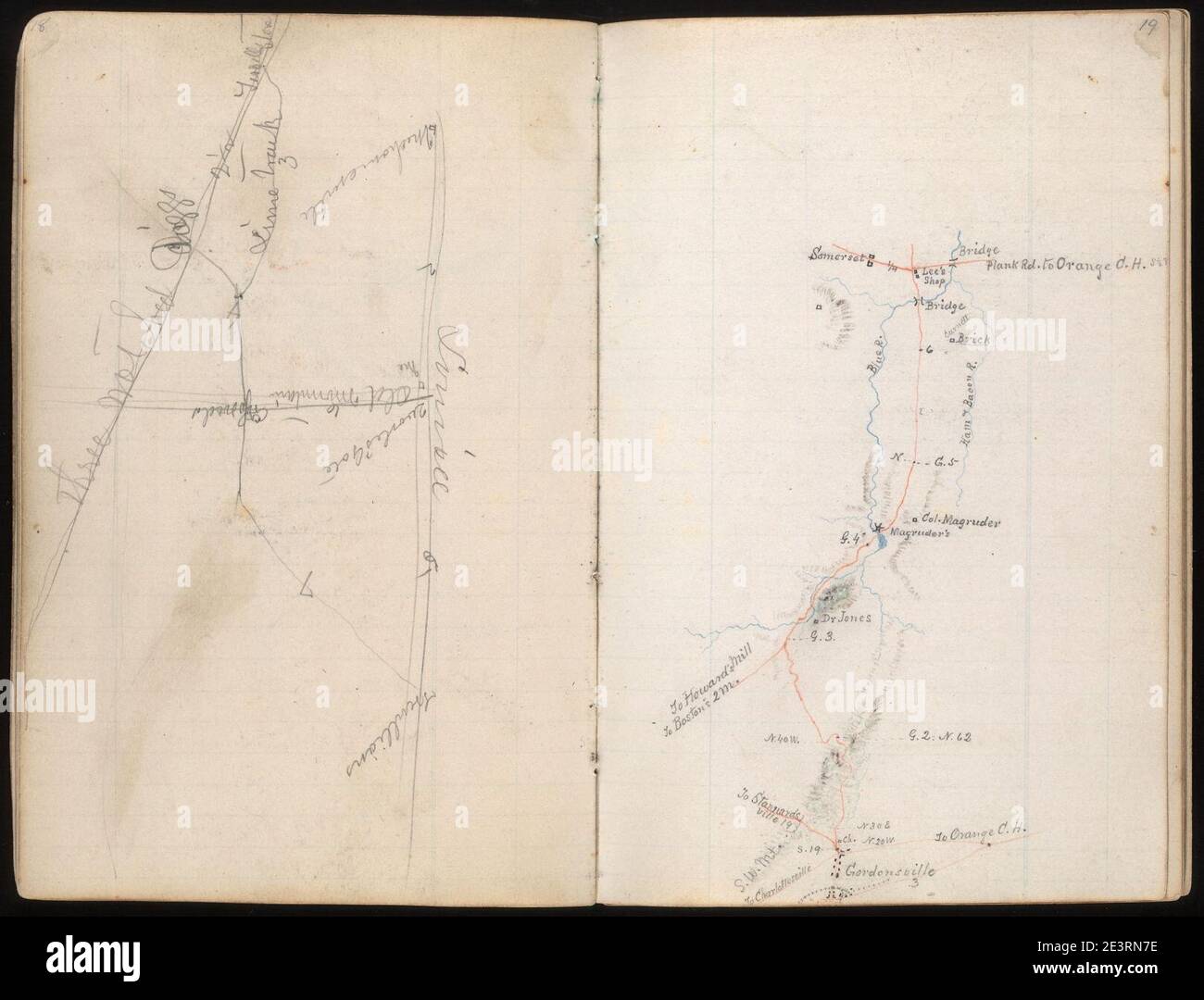 Mapa Virginia Water Features Mapa de Virgínia - EUA Destinos