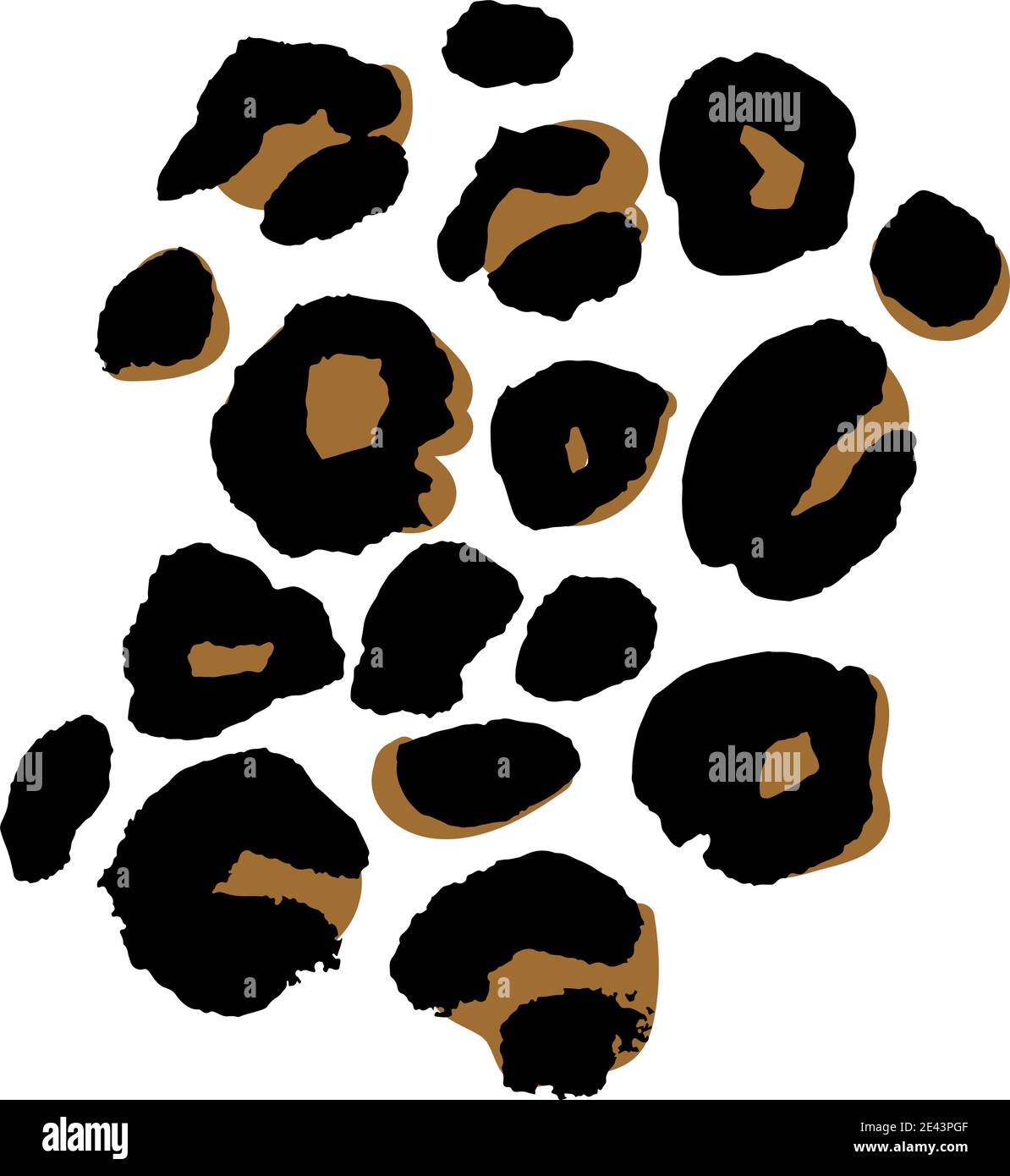 Ilustración Vectorial De Leopard Imprimir Patrón Sin Costuras Textura