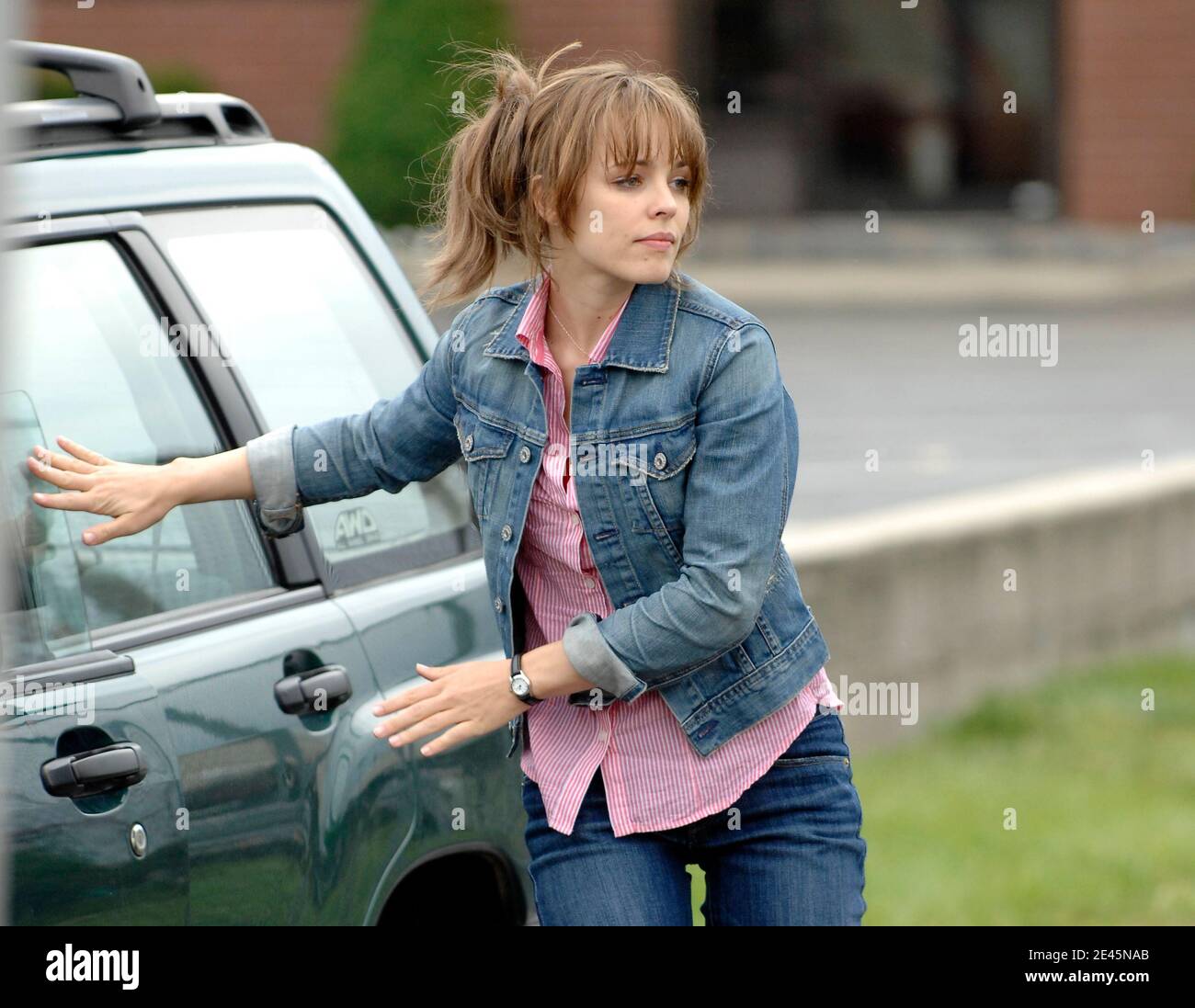 La Actriz Rachel Mcadams Rodó Escenas Para La Película Morning Glory En Mineola Ny El 3 De