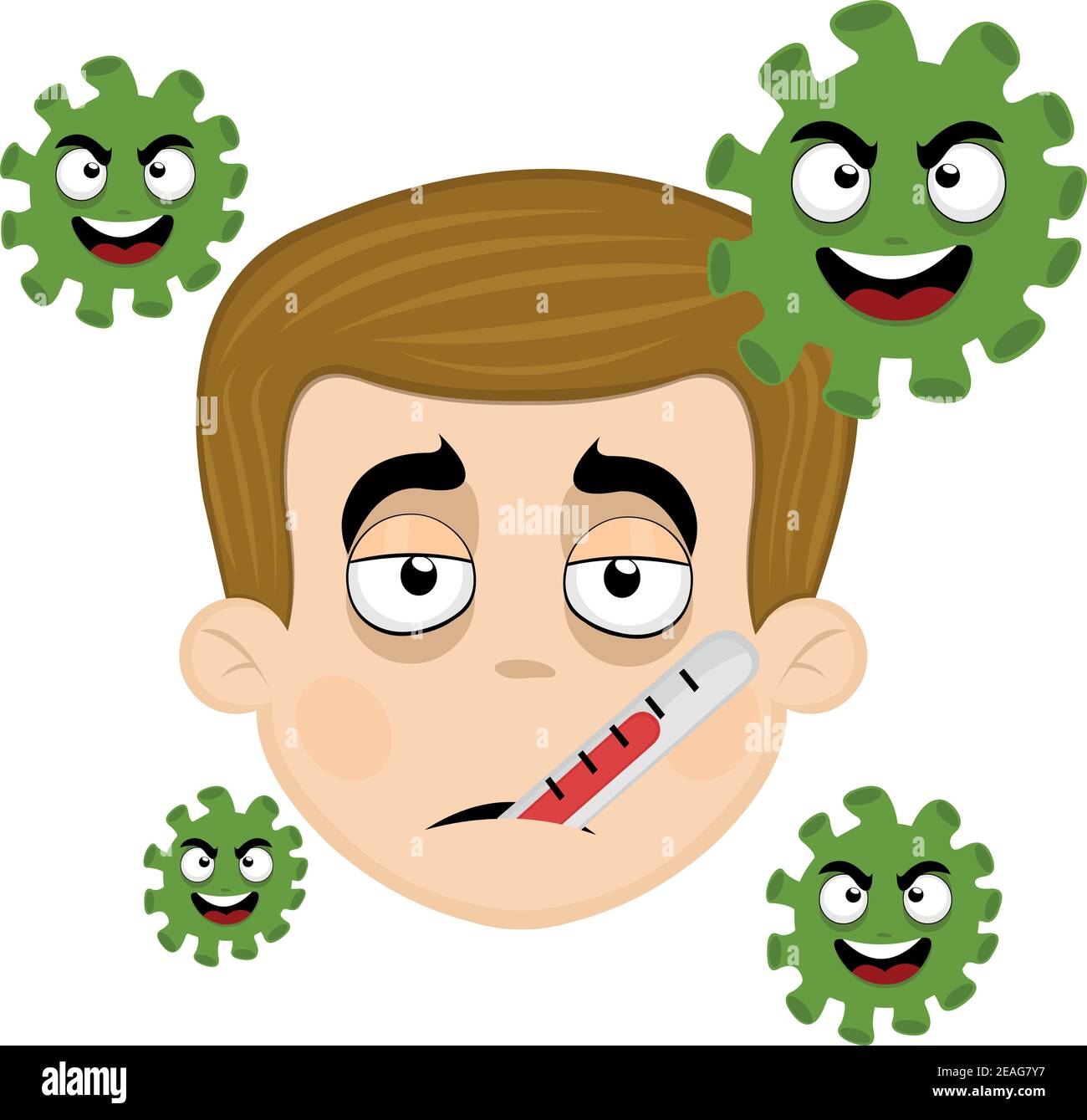 Cara De Clipart Enferma