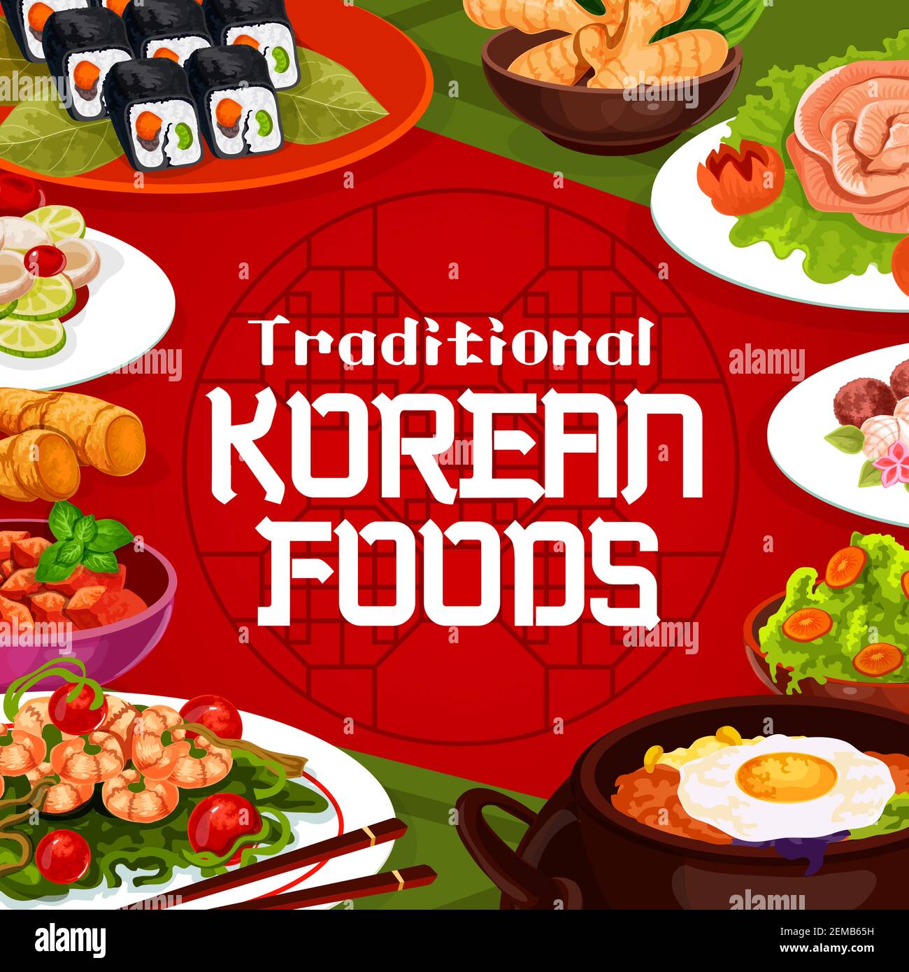 Menú De Comida Coreana