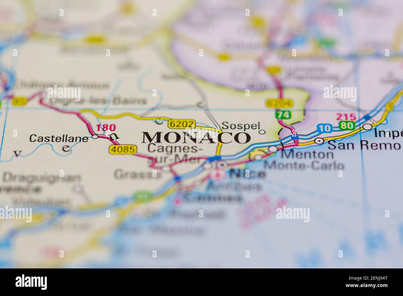 Mapa monaco fotografías e imágenes de alta resolución - Alamy