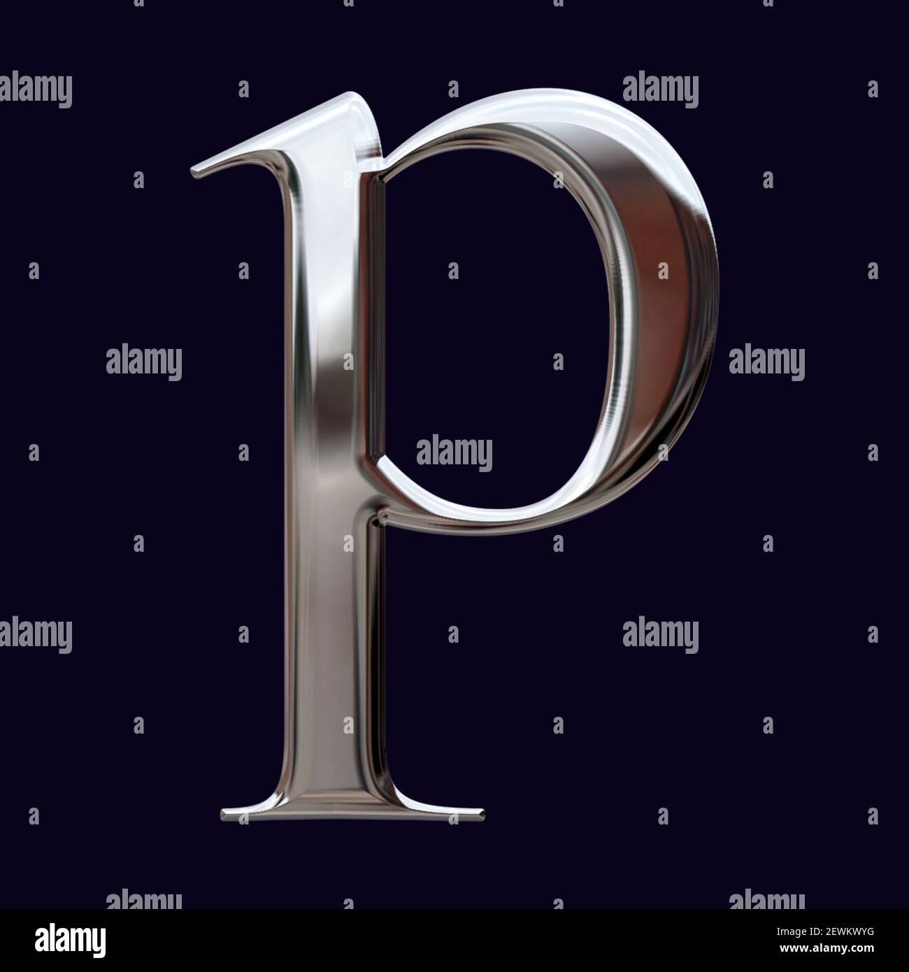 Letra P Mayúscula, P Minúscula. 41D