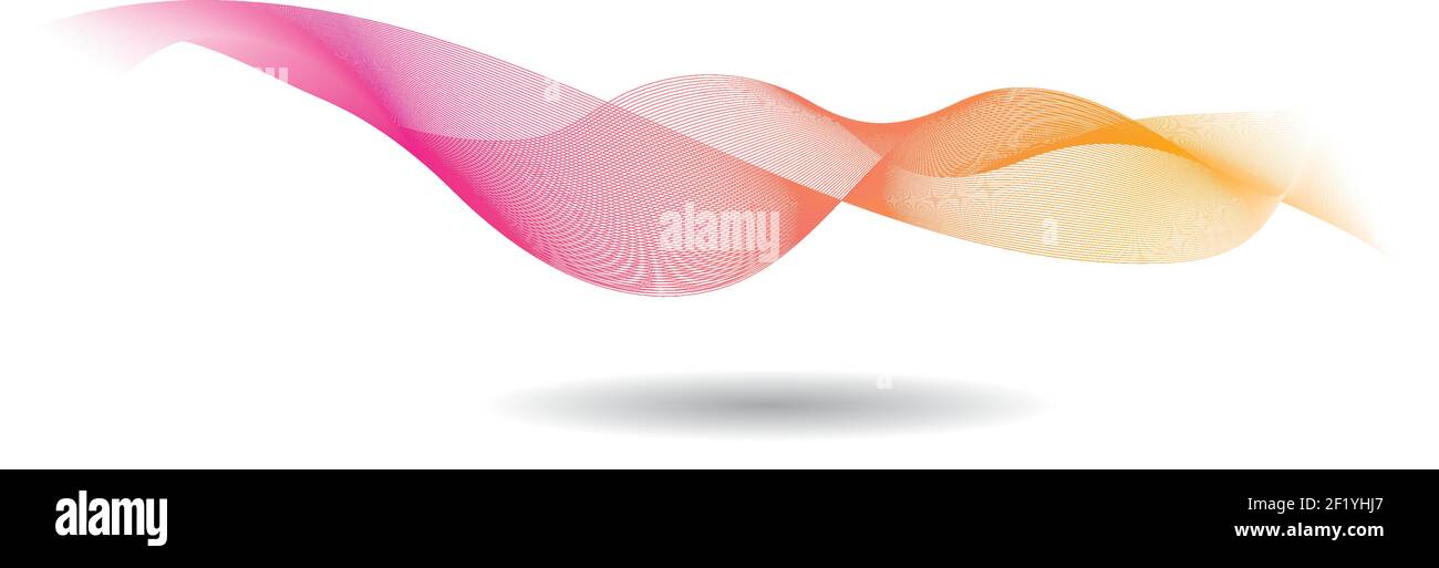 Diseño de ilustración de línea ondulada Imagen Vector de stock - Alamy