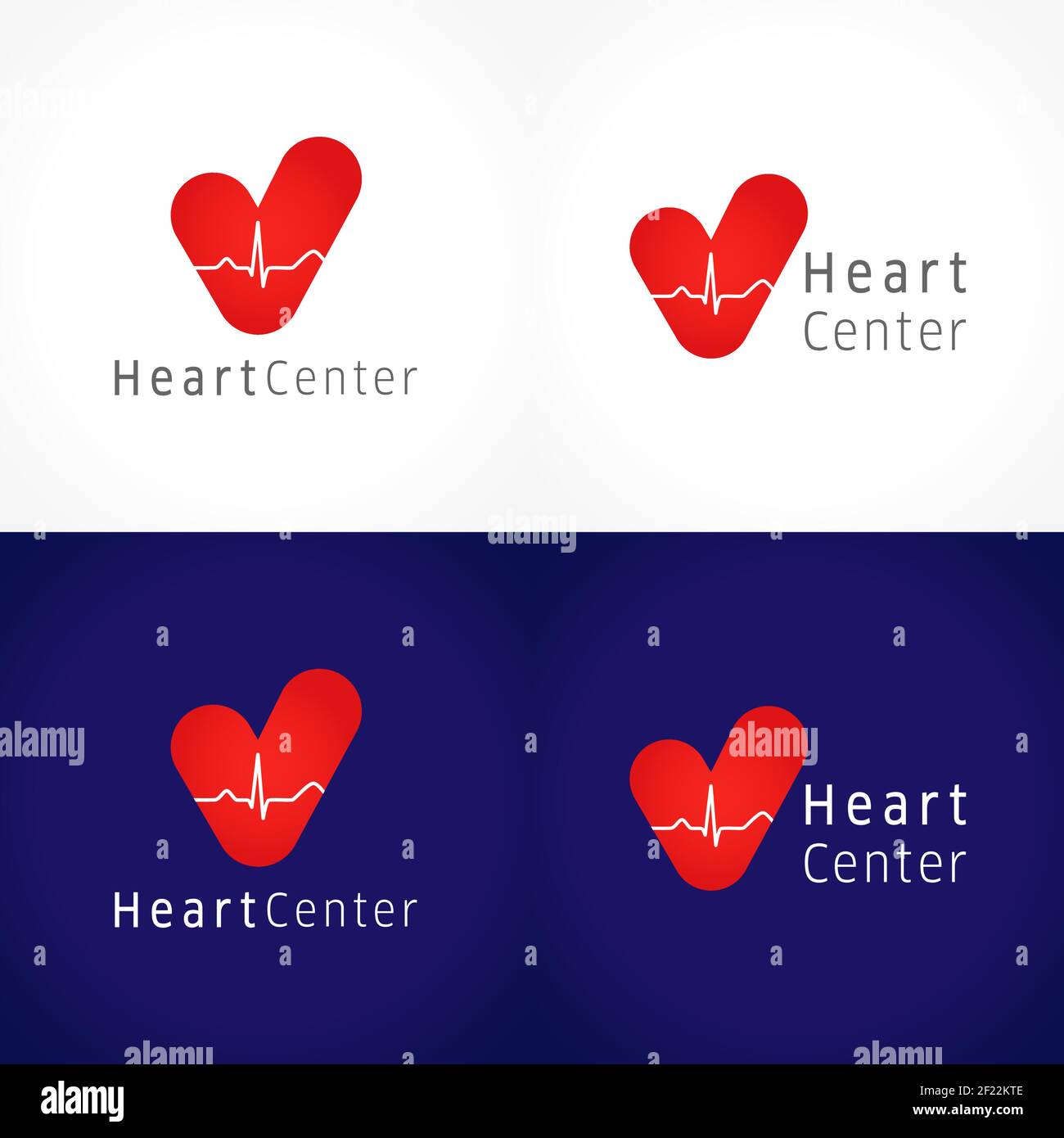 Concepto De Logotipo Del Centro Del Corazón Diseño Vectorial El