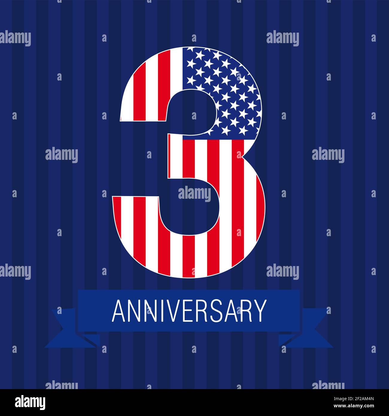 aniversario-3-logotipo-de-la-bandera-de-ee-uu-plantilla-de-icono-de